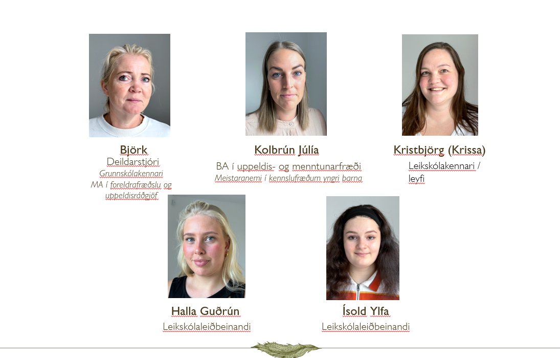 Starfsfólk á Lind | Garðasel
